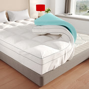 Hawsaiy 4 Inch Memory Foam Mattress Topper Dual Layer Pad 2 Inch Gel nalupatio