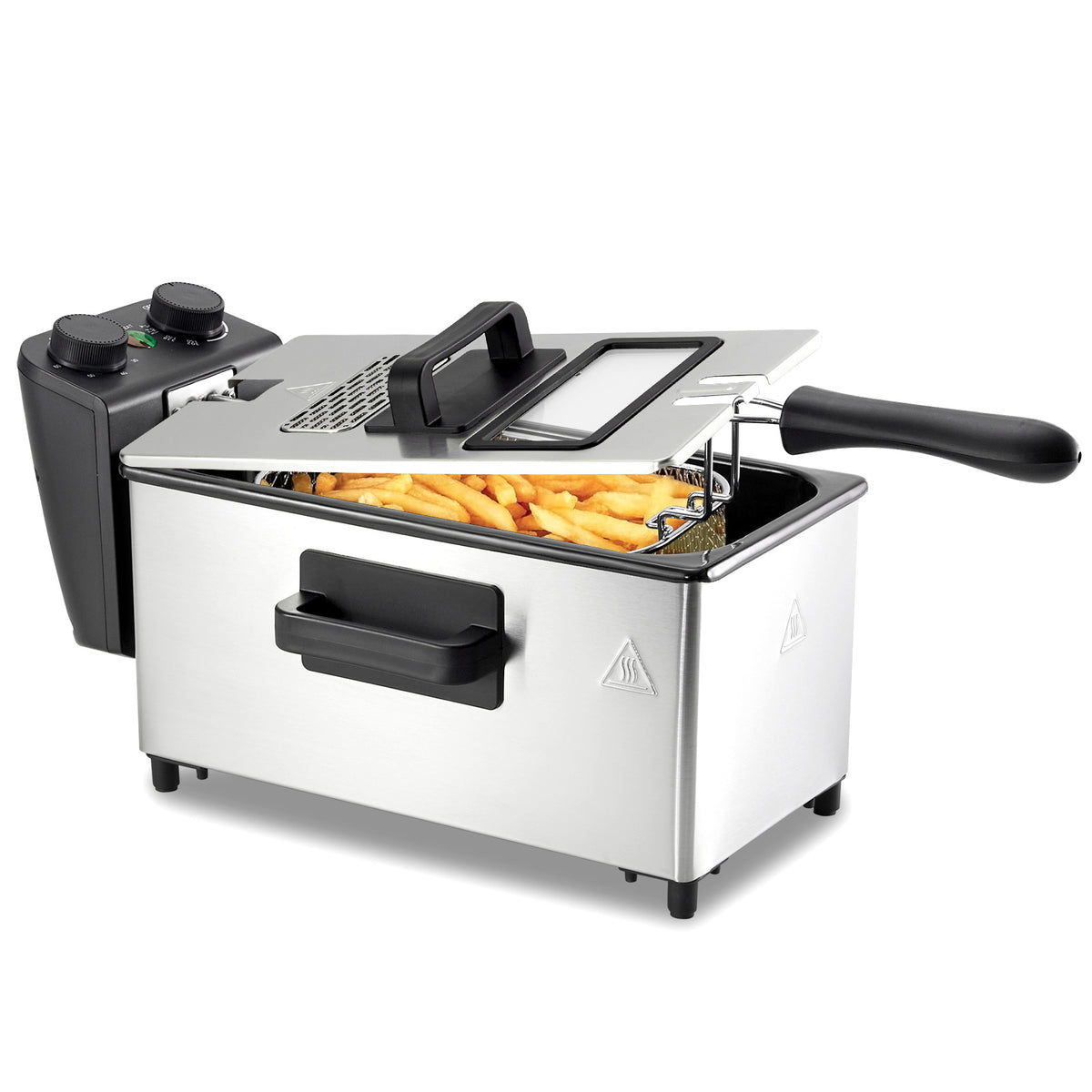 Kerilyn 3L Deep Fryer with Basket, 1700W Electric Deep Fryer with Time ...