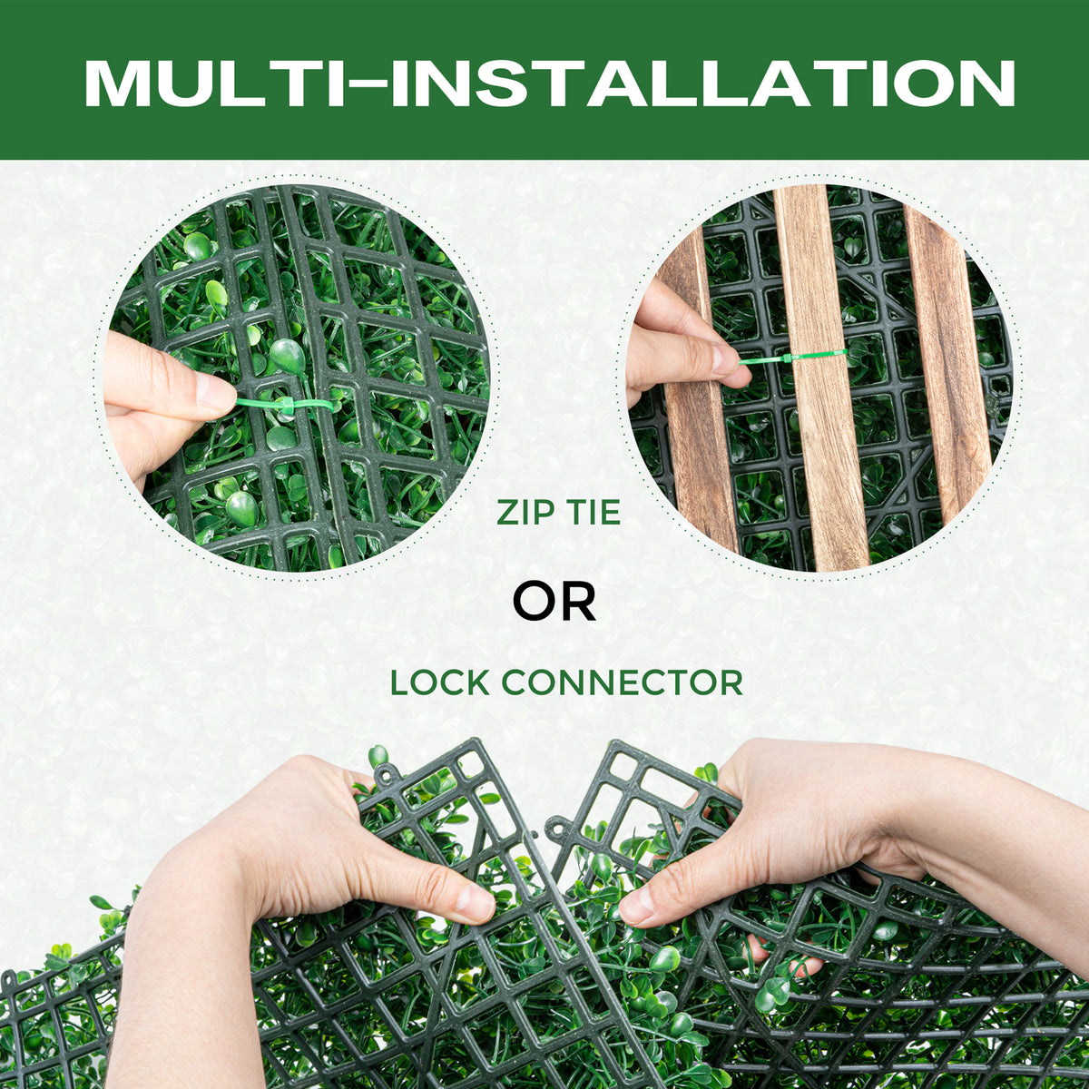 Hawsaiy 12 PCS 20"x20" Grass Wall Privacy Screen Greenery Backdrop Pan ...